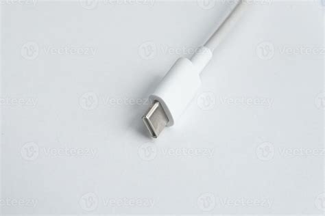 USB Cable Type C Over White Isolated Background 3669037 Stock Photo At Vecteezy