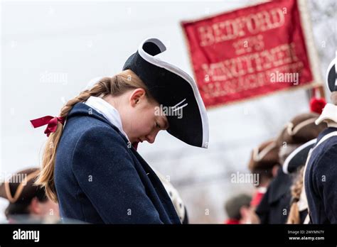 An Annual Event In Concord At Meriams Corner Commemorating Actions