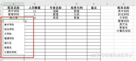 Excel中如何添加下拉菜单 知乎