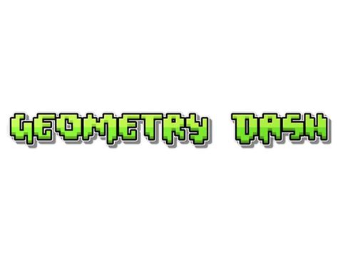 Geometry Dash Font In Green Letters