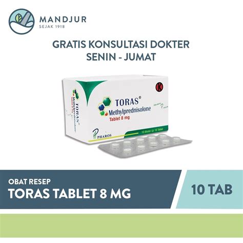 Jual Toras 8 Mg Strip 10 Tablet | Shopee Indonesia