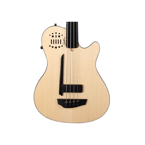 Godin A4 Ultra Natural Fretless Ae Semi Acoustic Bass With Gig Bag
