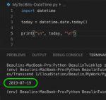 Getting Current Date Alone In Python My Tec Bits