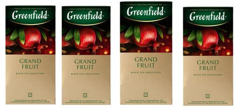 Чай GREENFIELD (Гринфилд) "Grand Fruit" 25 пак.- 5уп - купить с ...