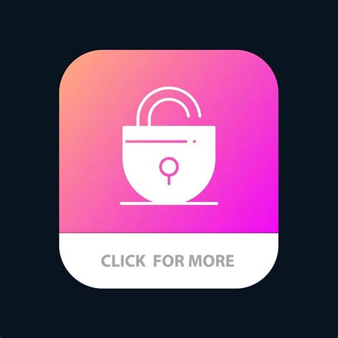 Lock Locked Security Internet Mobile App Button Android And Ios Glyph