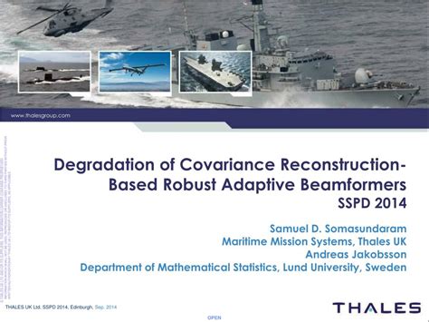 Ppt Degradation Of Covariance Reconstruction Based Robust Adaptive