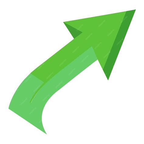 웹 사이트 로고 Ui 및 앱 디자인을 위한 미니멀한 화살표 터 일러스트레이션 트렌디 플래트 스타일 아이콘 프리미엄 벡터