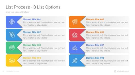 List Process PowerPoint Template Designs SlideGrand