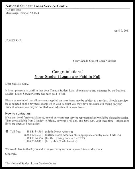 Payoff Letter Template