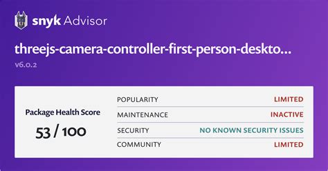 Threejs Camera Controller First Person Desktop Npm Package Snyk
