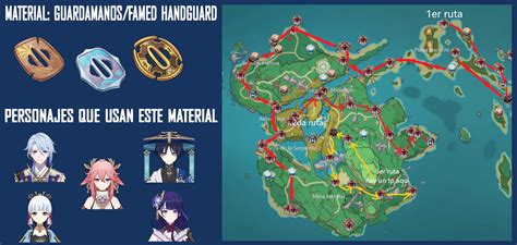 Rutas De Farmeo Para Guardamanos Genshin Impact Hoyolab