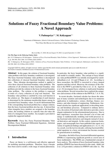 Pdf Solutions Of Fuzzy Fractional Boundary Value Problems A Novel