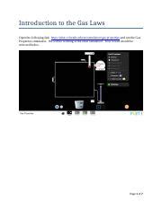 Understanding Ideal Gas Laws Through Gas Properties Simulation Course Hero