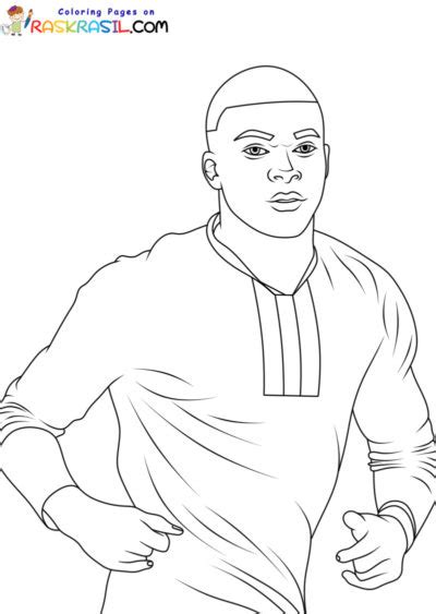 Dibujos de Kylian Mbappé para Colorear