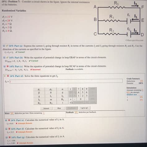 Solved 8 Problem 7 Consider A Circuit Shown In The