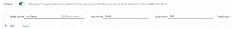 Mount An OSS Bucket To An Elastic Container Instance Elastic