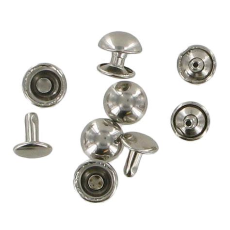 Chrome Domed Rivets 5 Pack