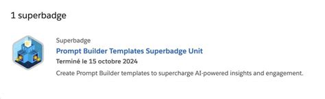 Abalache Rabhi On Linkedin Salesforce Certification Aispecialist Superbadge Promptbuilder Ai…