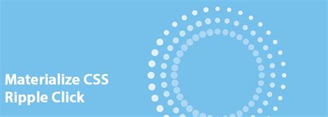 Membuat Ripple Efek Dengan Materialize Css