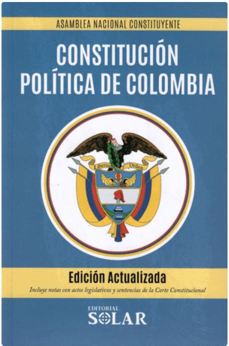 Nueva ConstituciÓn PolÍtica De Colombia Editorial Solar