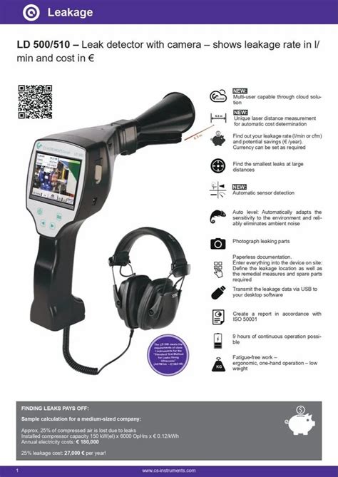 Air Leak Testing Machine Ultrasound Camera Ultracam Ld 500 510 At