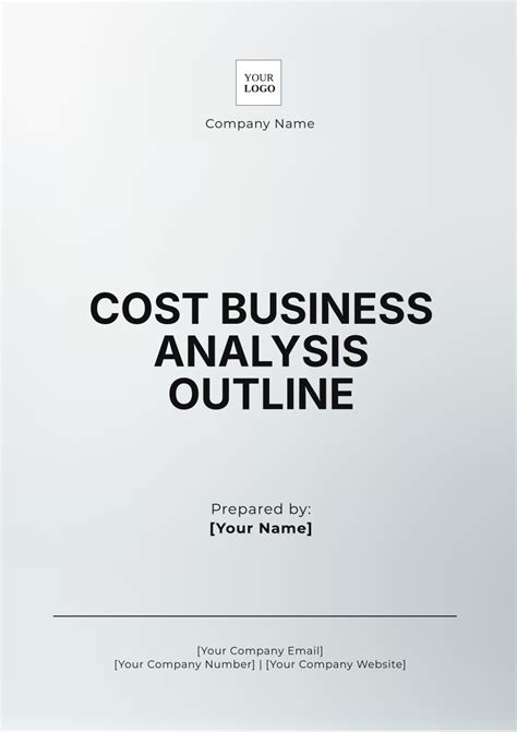 Free Cost Benefit Analysis Templates Editable And Printable