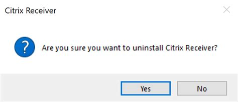 Uninstall The Citrix Receiver From Windows