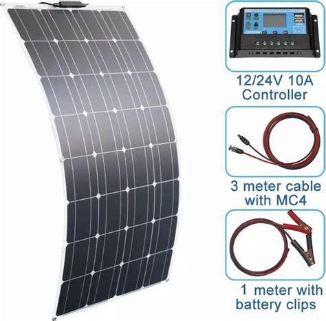 Zonnepanelen Set Compleet W V Flexibele Zonnepanelen Set
