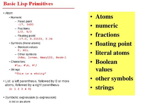 first lecture on introductory lisp ppt download