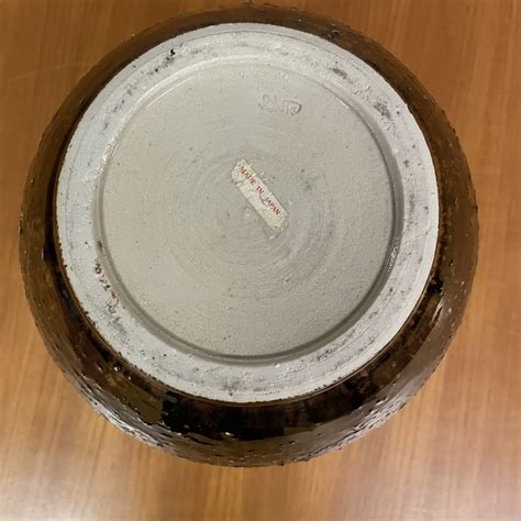 Japanese Textured Ceramic Maple Leaf Vase 125 Modern To Vintage