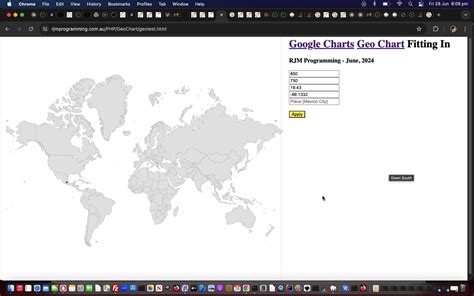 Google Charts Geo Chart Nesting Tutorial Robert James Metcalfe Blog