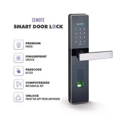 Zemote Iot Smart Door Lock Stainless Steel At ₹ 43999number In
