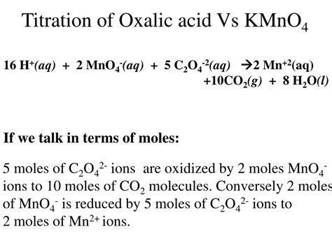 Ppt Redox Titration Powerpoint Presentation Free Download Id431911