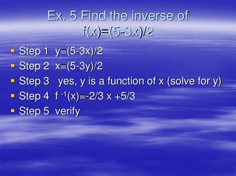 Sec. 2.7 Inverse Functions. - ppt download
