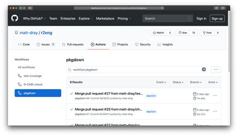Rostrumblog Github Actions For R Packages