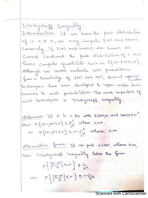 Chebyshev S Inequality And Markov Inequality Pdf