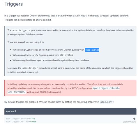 Neo4j 基于docker配置apoc函数库及trigger 触发器docker镜像中没有启用apoc功能 Csdn博客