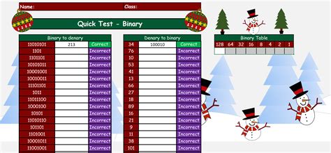 Christmas Binary Revision Teaching Resources