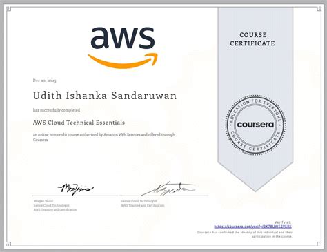 Completed Aws Cloud Technical Essentials Udith Ishanka Posted On The