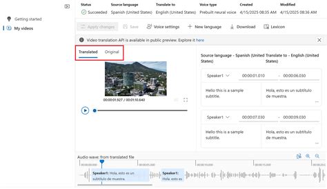 如何使用视频翻译 语音服务 Azure Ai Services Microsoft Learn