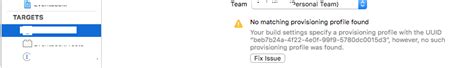 Ios No Matching Provisioning Profile Found Your Build Settings