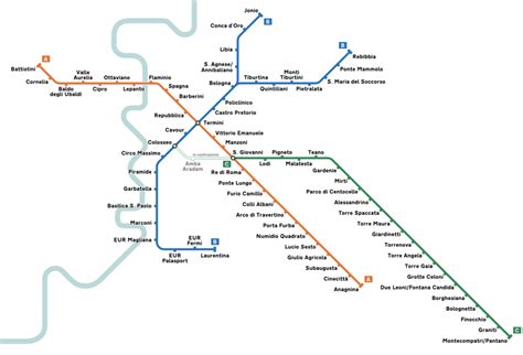Rome Metro Map