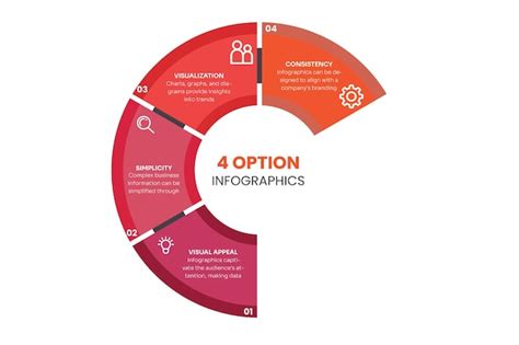 Premium Vector Circle Chart Infographic Template With 4 Options For