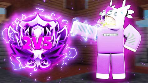 How I Won A 2v5 In Ranked Roblox Bedwars Youtube