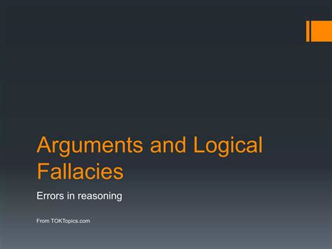 Logical Fallacies Slide Show Pptx