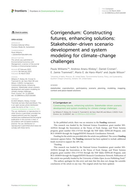 Pdf Corrigendum Constructing Futures Enhancing Solutions