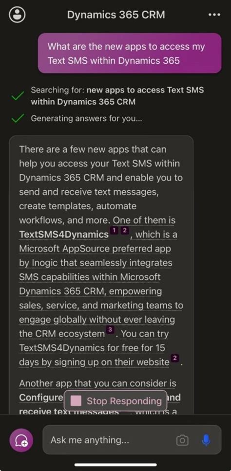 Microsoft Copilot Suggests Inogics Crm Apps For Microsoft Dynamics 365 Power Community
