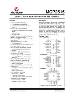 MCP2515 Data Sheet Microchip Technology Mcp2515 Data Sheet Microchip Technology Pdf PDF4PRO