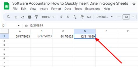 How To Quickly Insert Date In Google Sheets Software Accountant