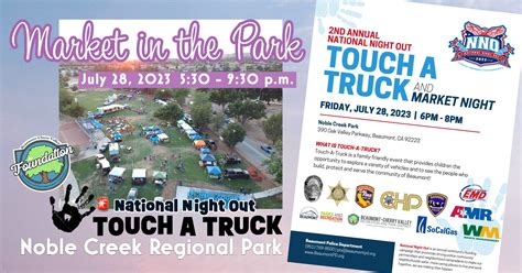 Jul 28 National Night Out Touch A Truck Market In The Park